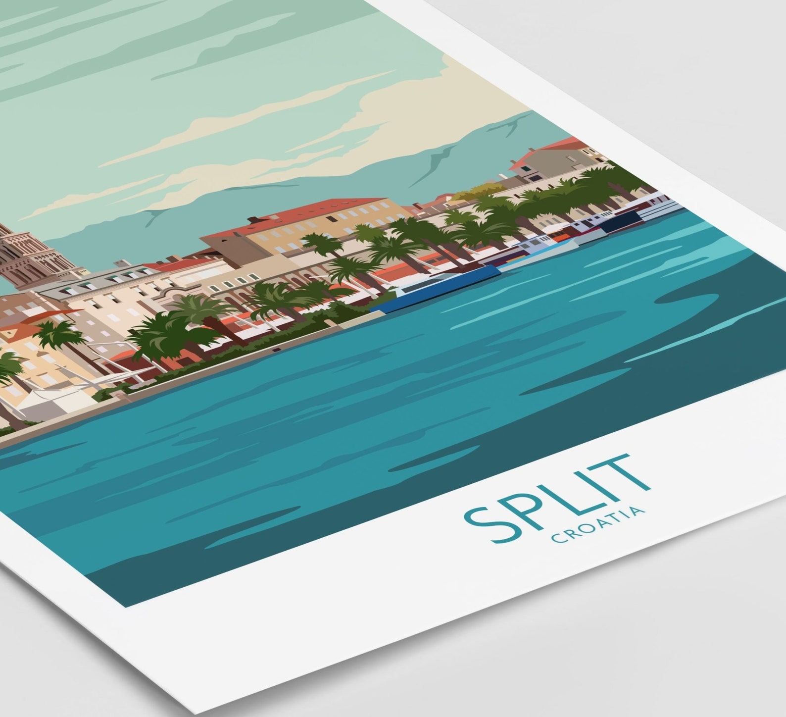 Croatia Split Poster Print Croatia Wall Art Croatia Travel | Etsy