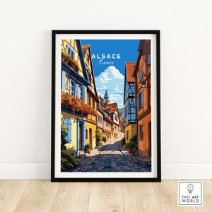 Alsace France Poster Travel Poster Birthday Present - Etsy