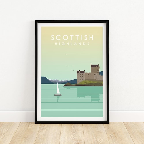 Scotland Art Travel Poster Print Scottish Home Decor XR3155 - Etsy