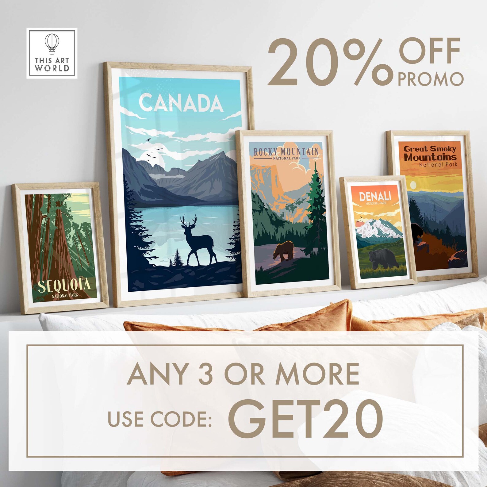 Canada Poster Wall Art Print Wall Art Travel Poster - Etsy