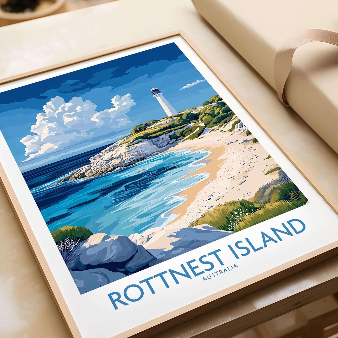 Rottnest Island Australia Poster Rottnest Island Wall Art Print ...