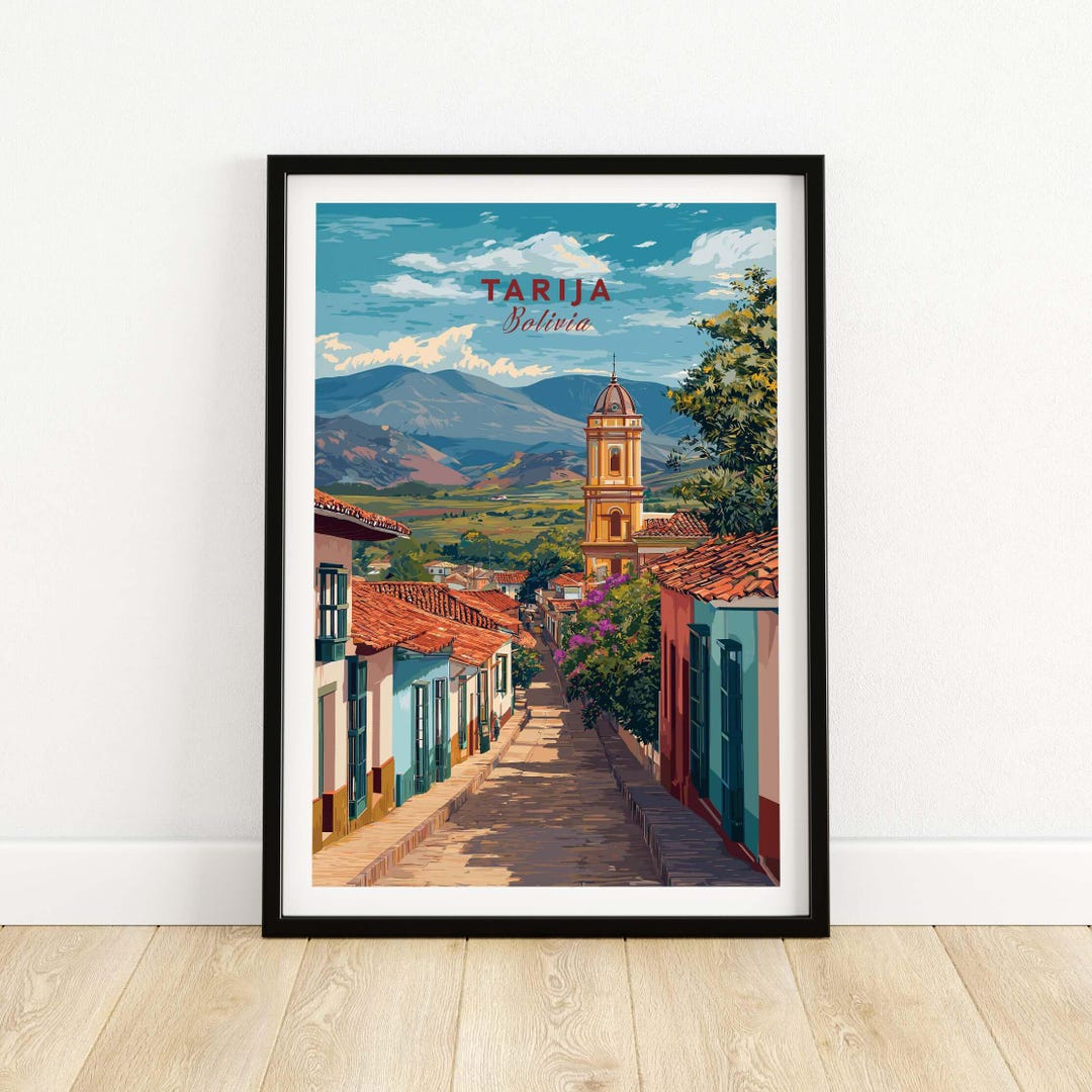 Tarija Poster South America Print | Bolivian Wall Decor - Etsy