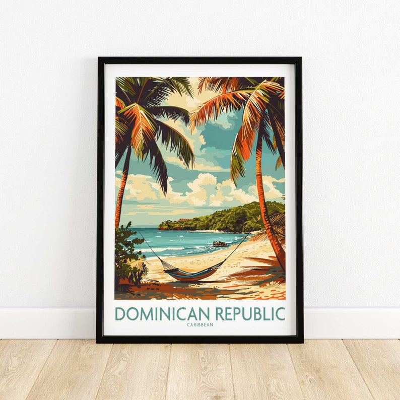 Dominican Republic Print Wall Art Print Travel Poster Home Decor ...
