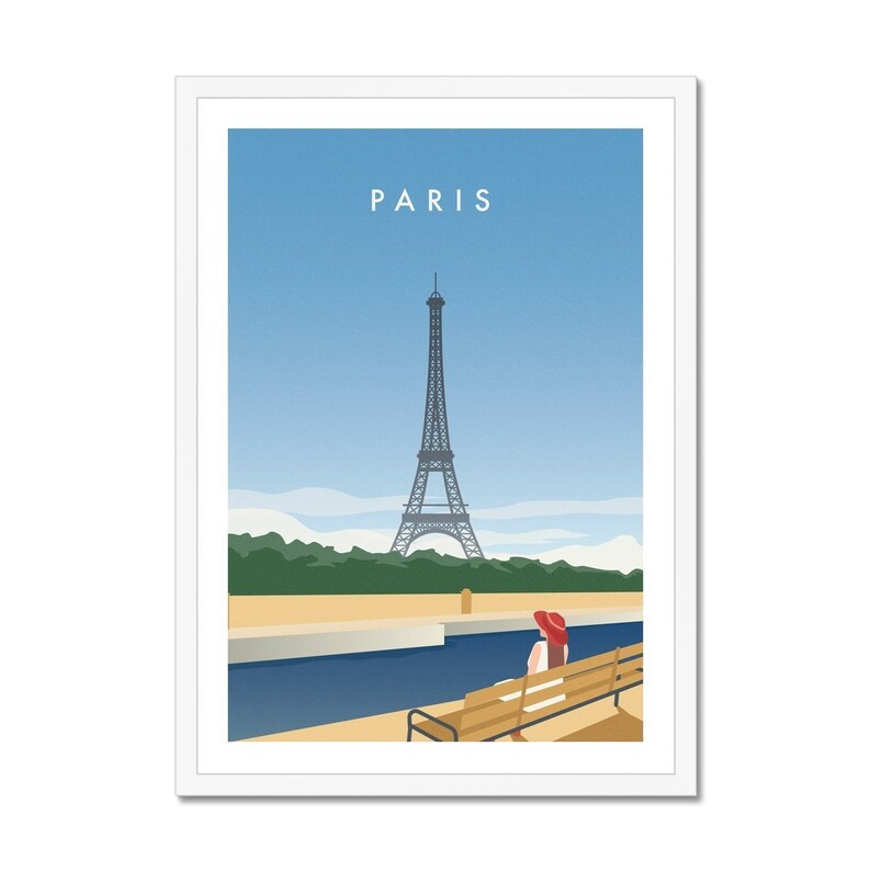 Paris Poster Paris Print French Travel Poster Paris City | Etsy