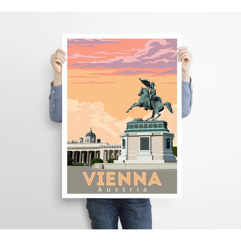 Vienna Poster Austria Print Vienna Wall Art Austrian | Etsy