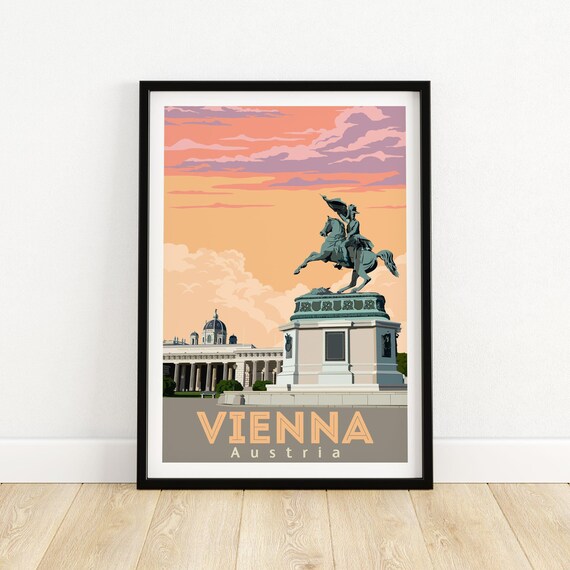 Vienna Poster Austria Print Vienna Wall Art Austrian | Etsy