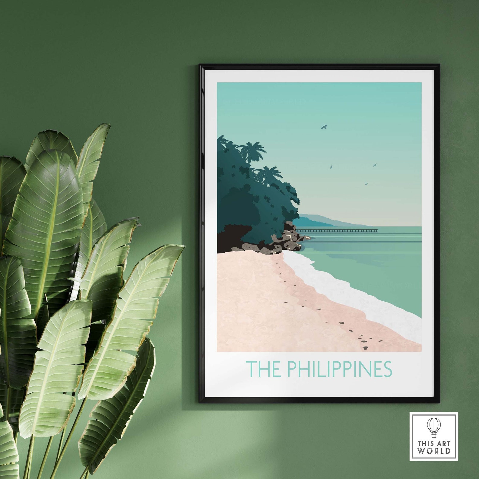 Philippines Print Wall Art Indonesia Travel Poster Philippines Travel ...