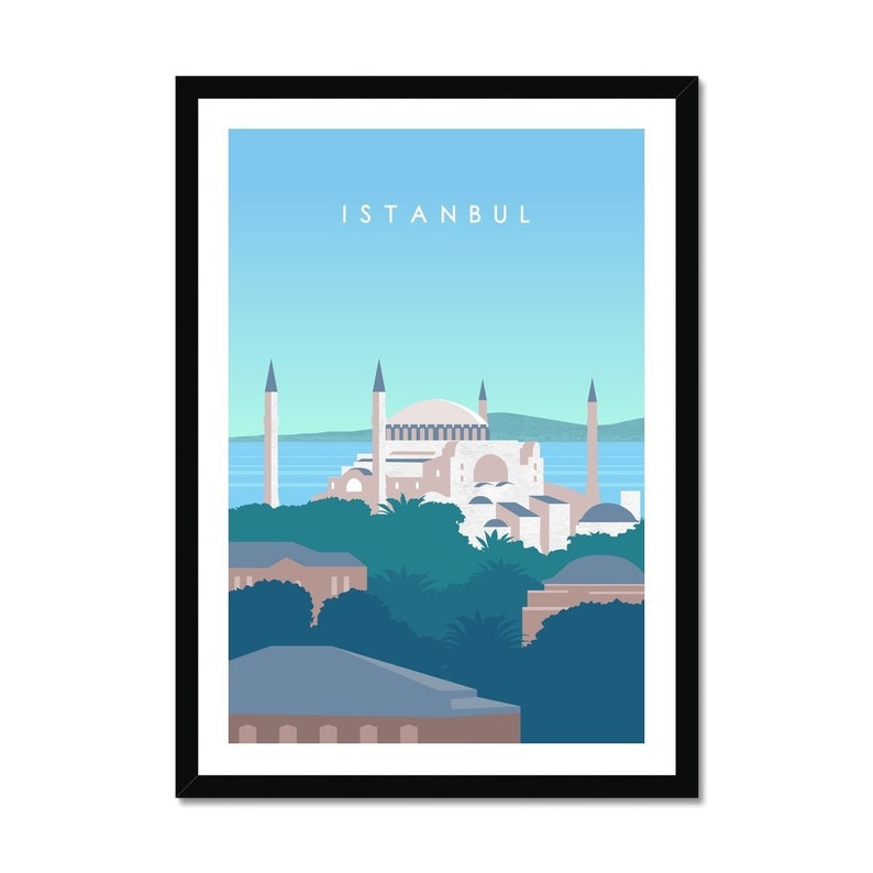 Istanbul Poster Istanbul Travel Poster Istanbul Wall Art | Etsy
