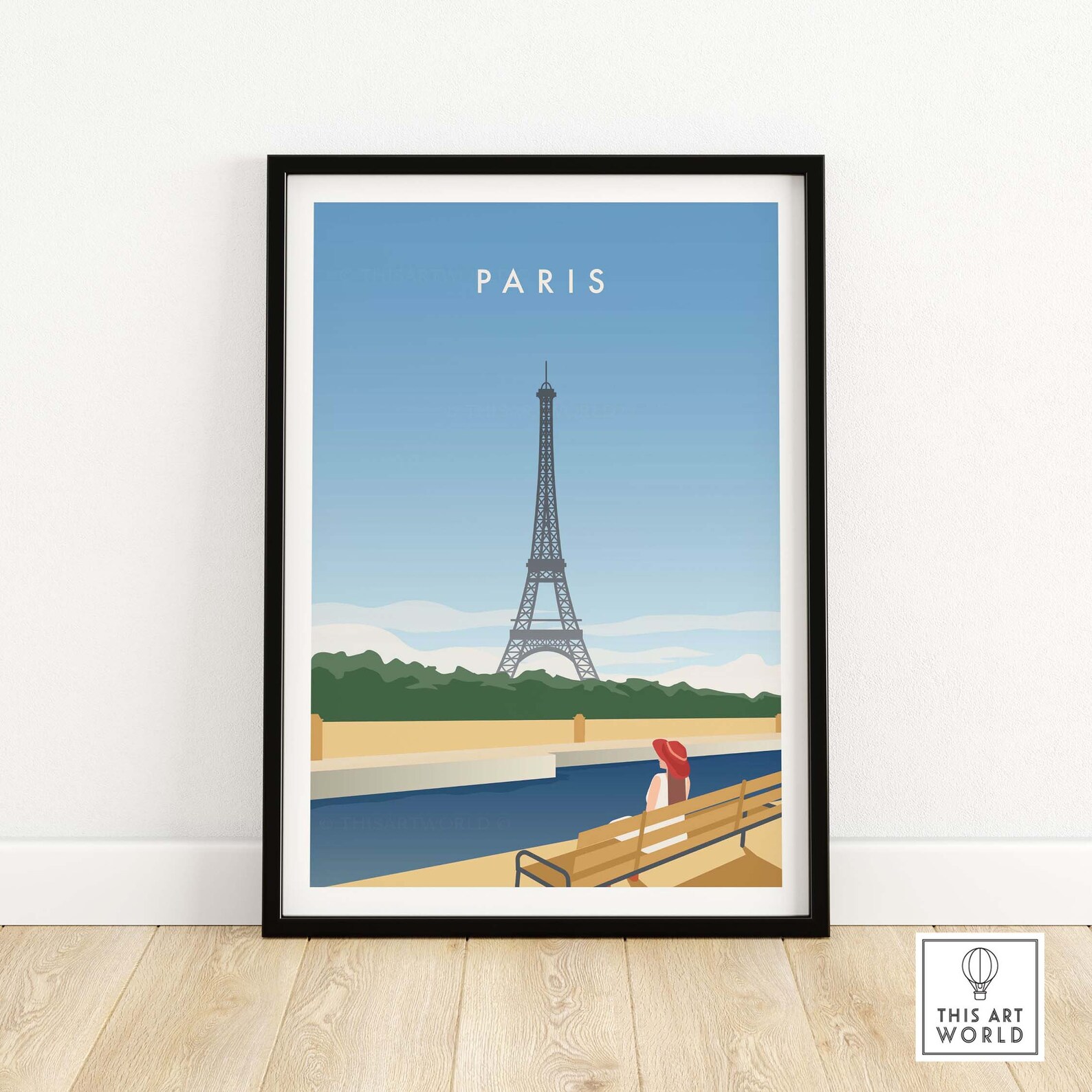 Paris Poster Paris Print French Travel Poster Paris City - Etsy