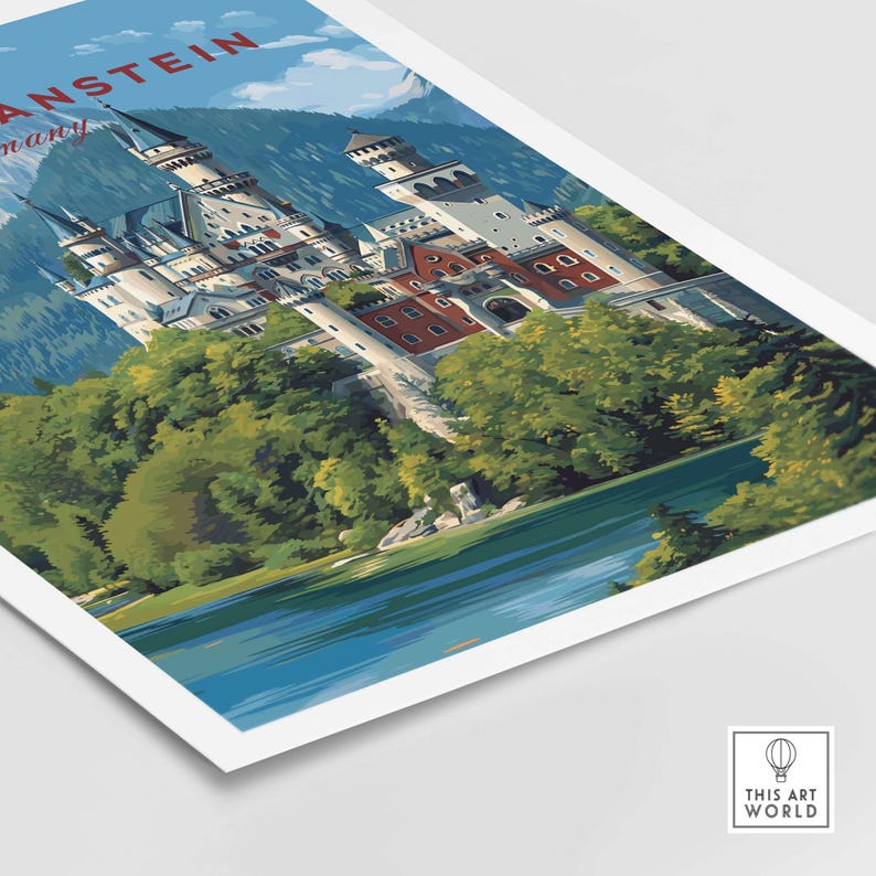 Neuschwanstein Poster: Iconic Bavarian Castle - Alpine Wall Art - Etsy