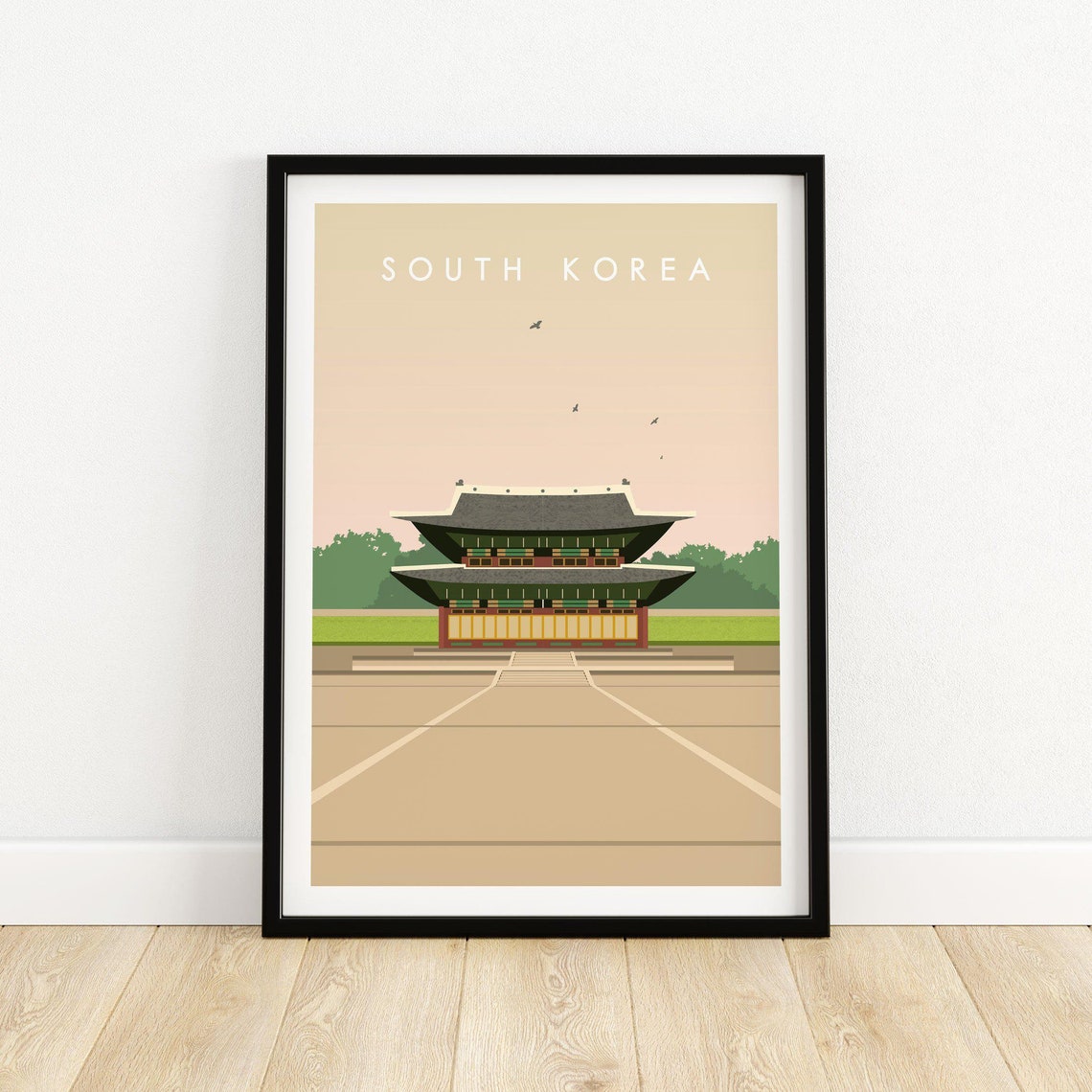 South Korea Poster Print Korean Wall Art Asia Travel | Etsy