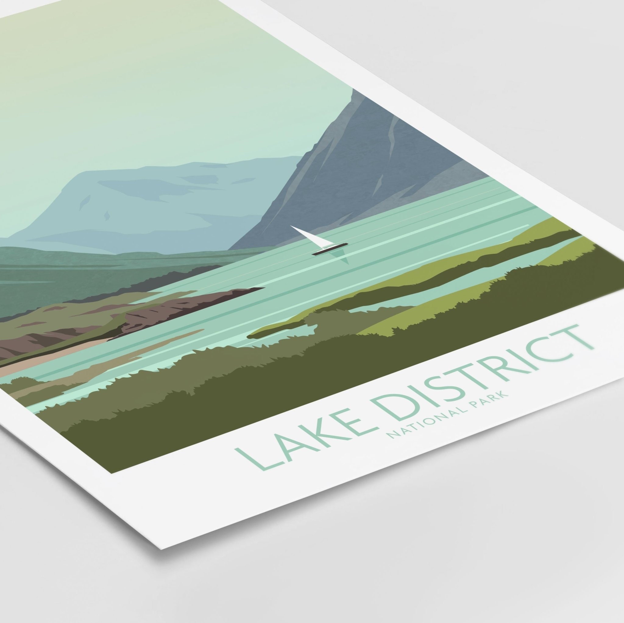 Lake District Poster Print Wall Art Decor Lake District | Etsy