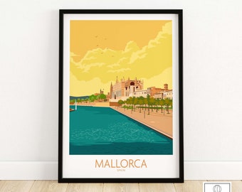 Palma Print Mallorca Poster - Etsy