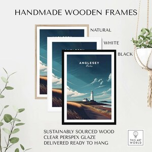 Anglesey Print Wall Art - Coastal Home Decor, Welsh Landscape Poster ...