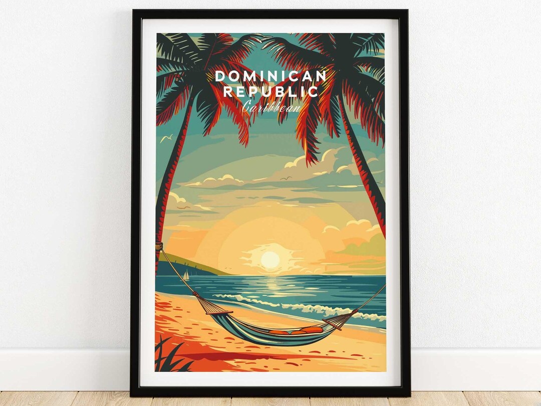 Dominican Republic Travel Poster Wall Art Print Home Decor Artwork ...