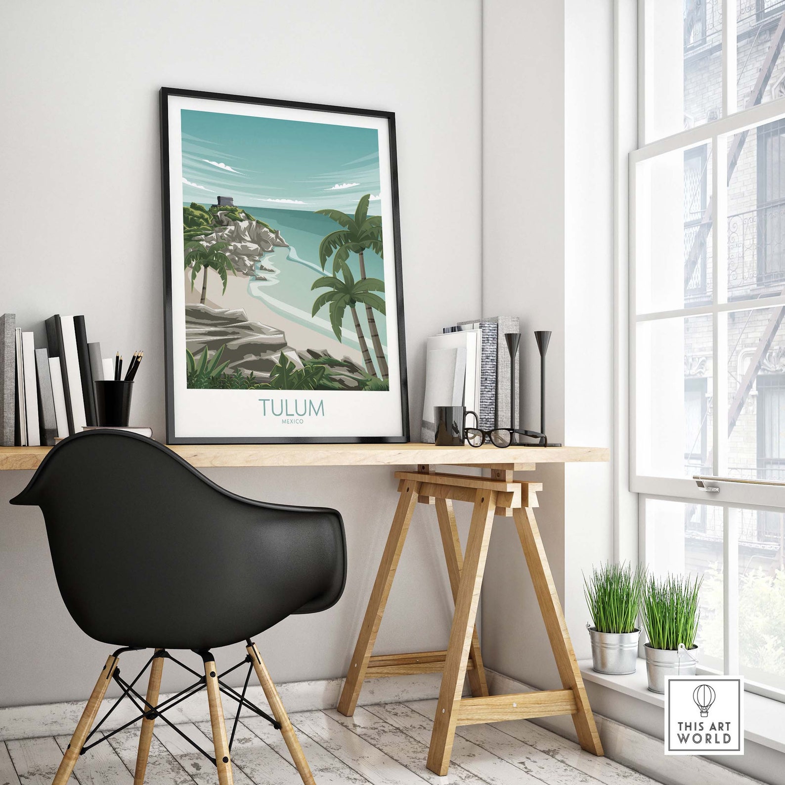 Tulum Art Print Mexico Travel Poster Wall Art Travel - Etsy