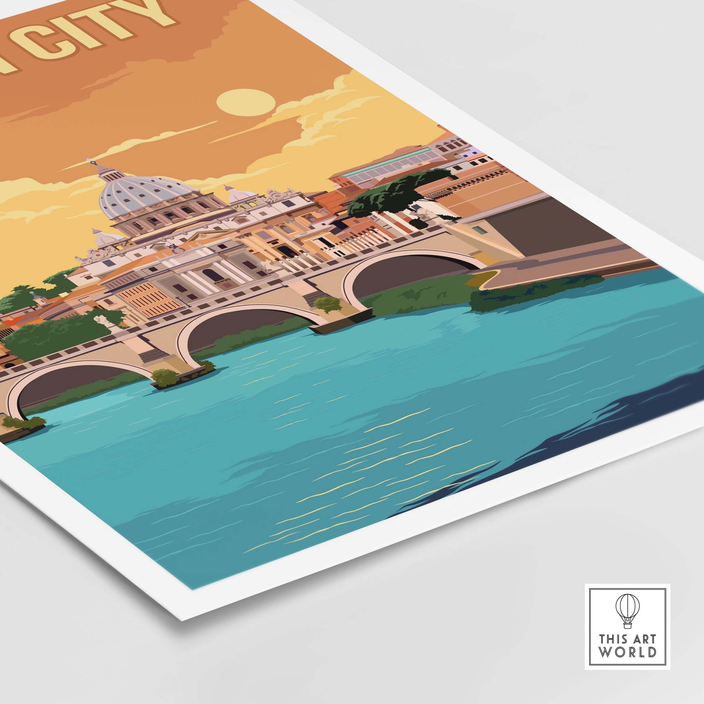 Vatican Print | Wall Art Poster | Vatican City | Rome Italy Home Decor ...