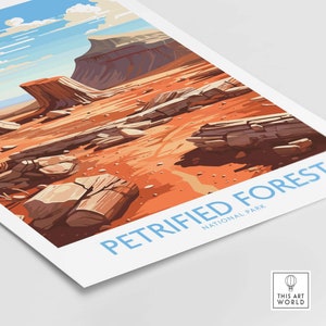 Petrified Forest National Park Print Art Print Travel Print | Home ...
