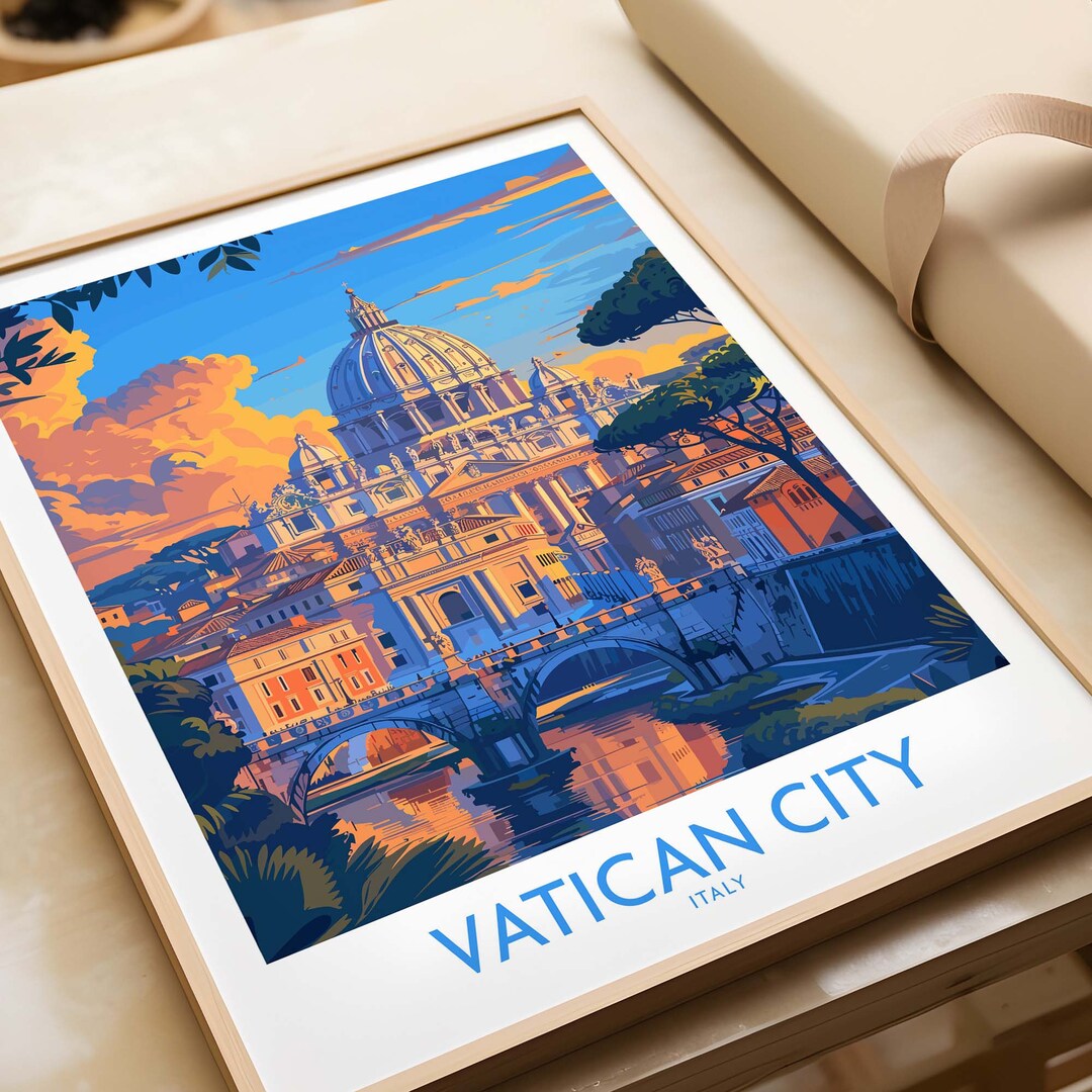 Vatican City Wall Art - Beautifully Designed Poster for Your Home Decor ...