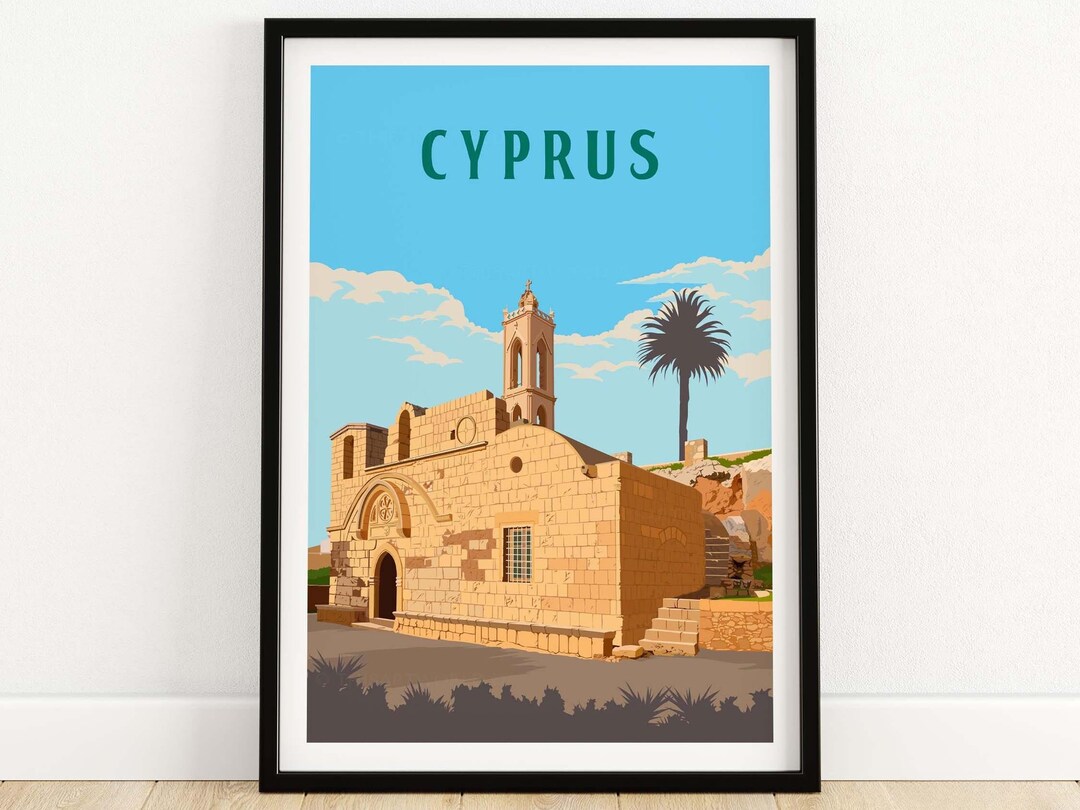 Cyprus Print | Cyprus Poster | Cyprus Wall Art - Travel Poster | Home ...
