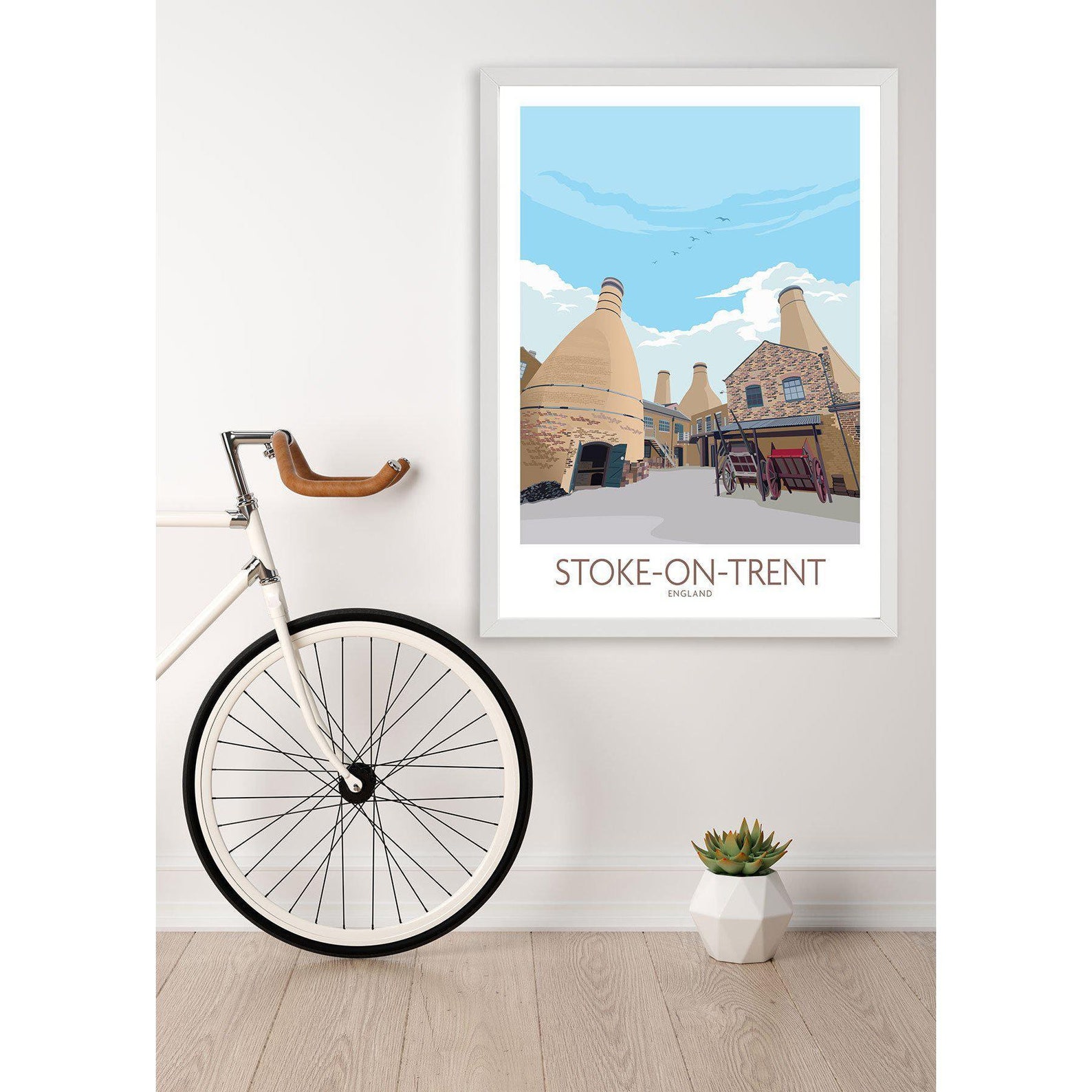 Stoke on Trent Print Staffordshire Poster England Travel | Etsy