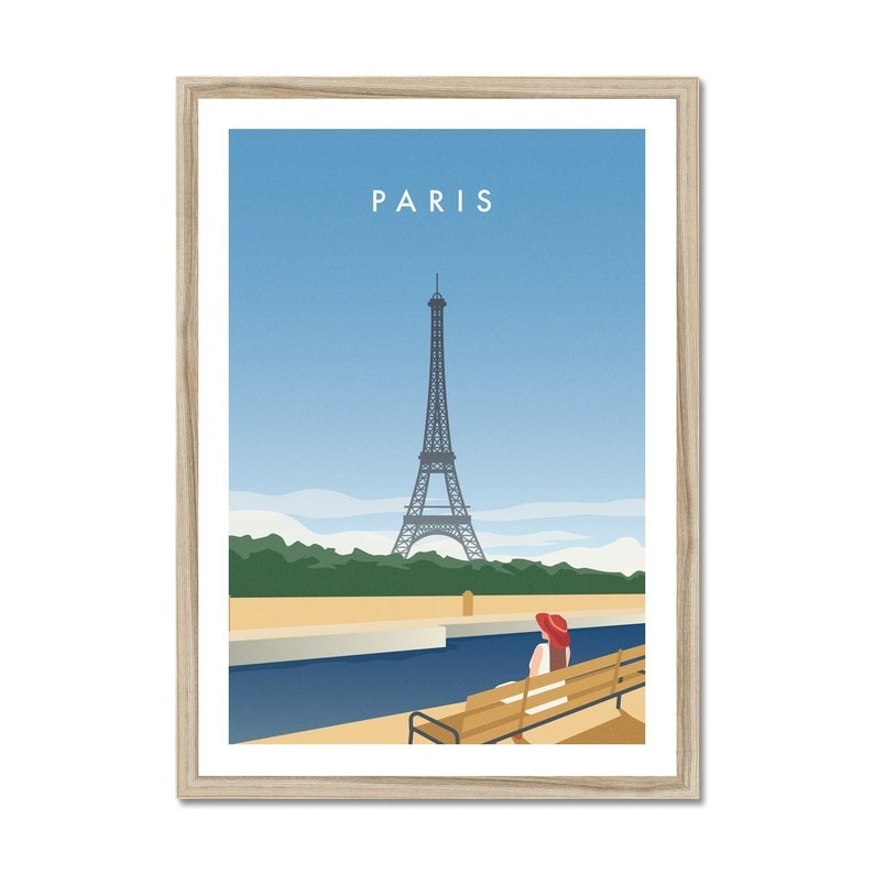 Paris Poster Paris Print French Travel Poster Paris City | Etsy