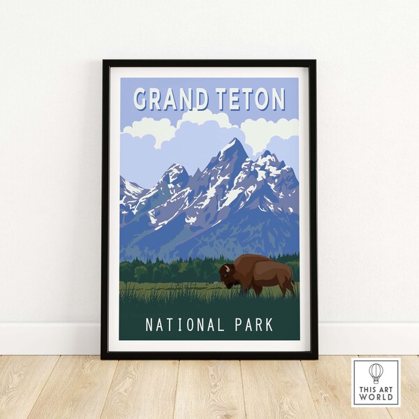 Grand Teton Print - Etsy
