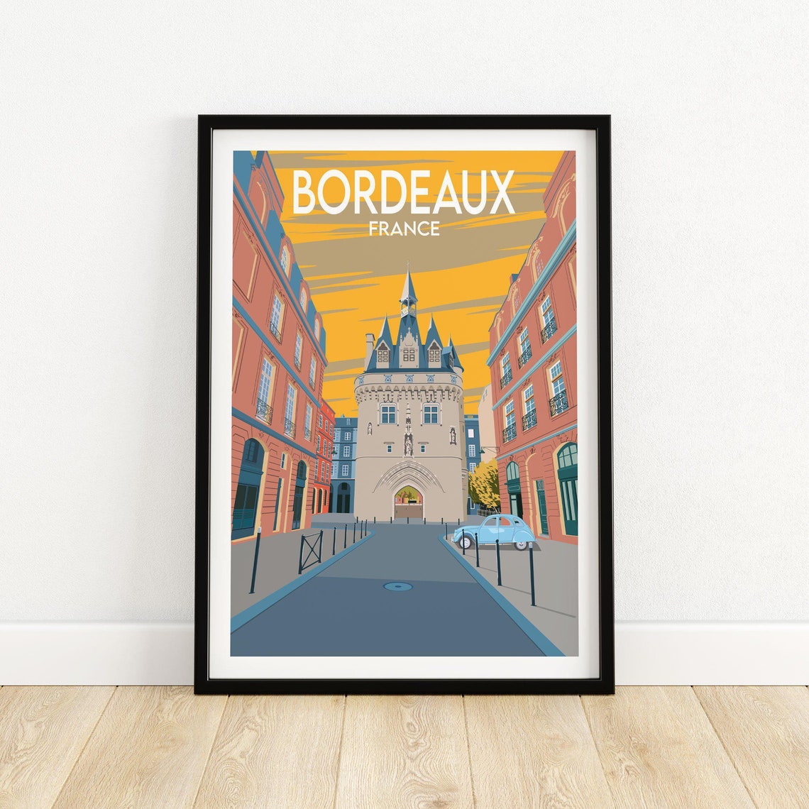 Bordeaux Poster Print France Travel Poster French Wall Art | Etsy