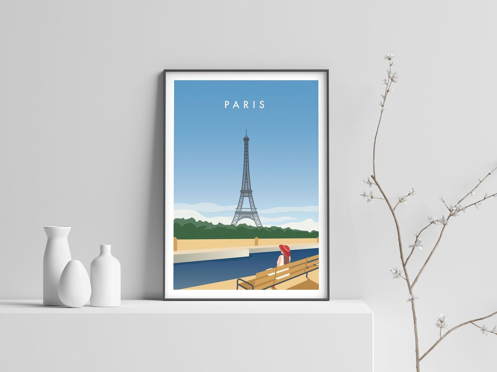 Paris Poster Paris Print French Travel Poster Paris City | Etsy