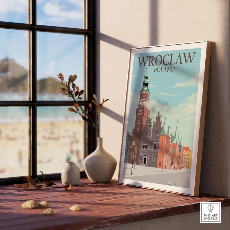 Wroclaw Poster Poland Print | Polish Wall Art Home Decor | Vintage ...