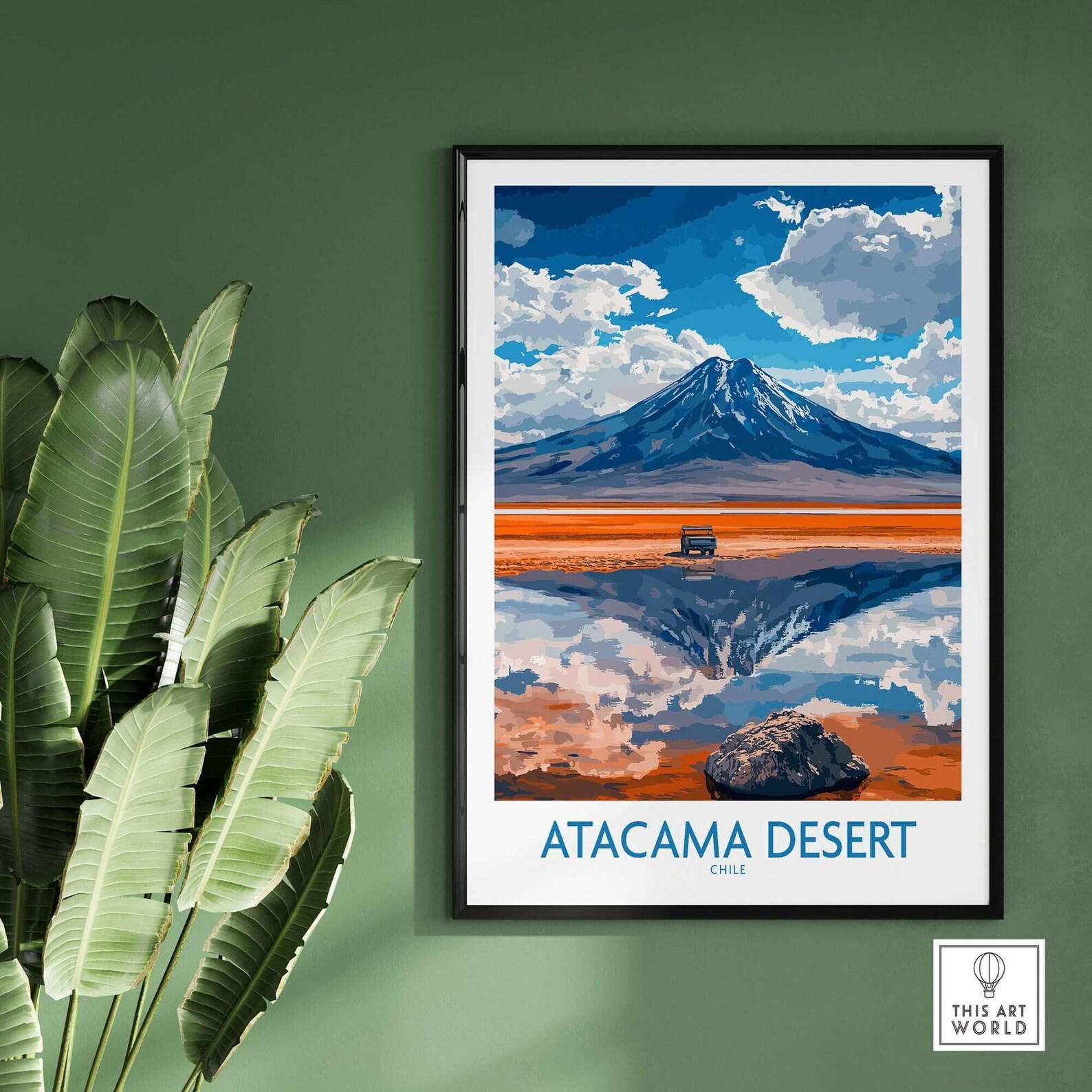 Atacama Desert Poster Travel Print Wall Art Atacama Desert Home Décor ...