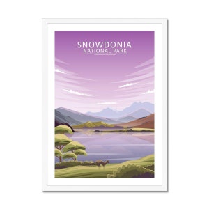 Snowdonia Poster National Park Print Wales UK Travel | Etsy