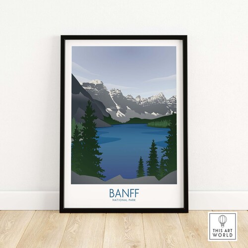 Banff National Park Print Canada Poster Banff Wall Art - Etsy