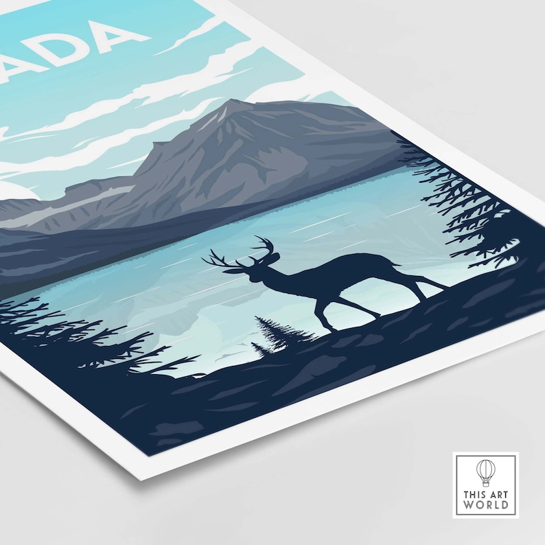 Canada Poster Wall Art Print Wall Art Travel Poster - Etsy