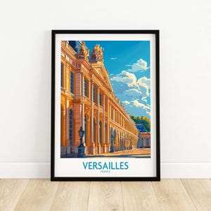 Versailles Wall Art Print Versailles Travel Print Wall Art Versailles Wall Hanging Home Decor ...