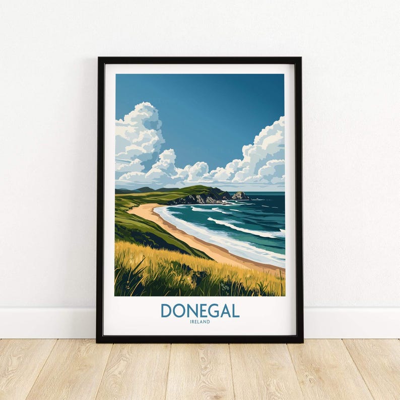 Donegal Wall Art: Ireland Travel Poster (river Eske Landscape) - Etsy