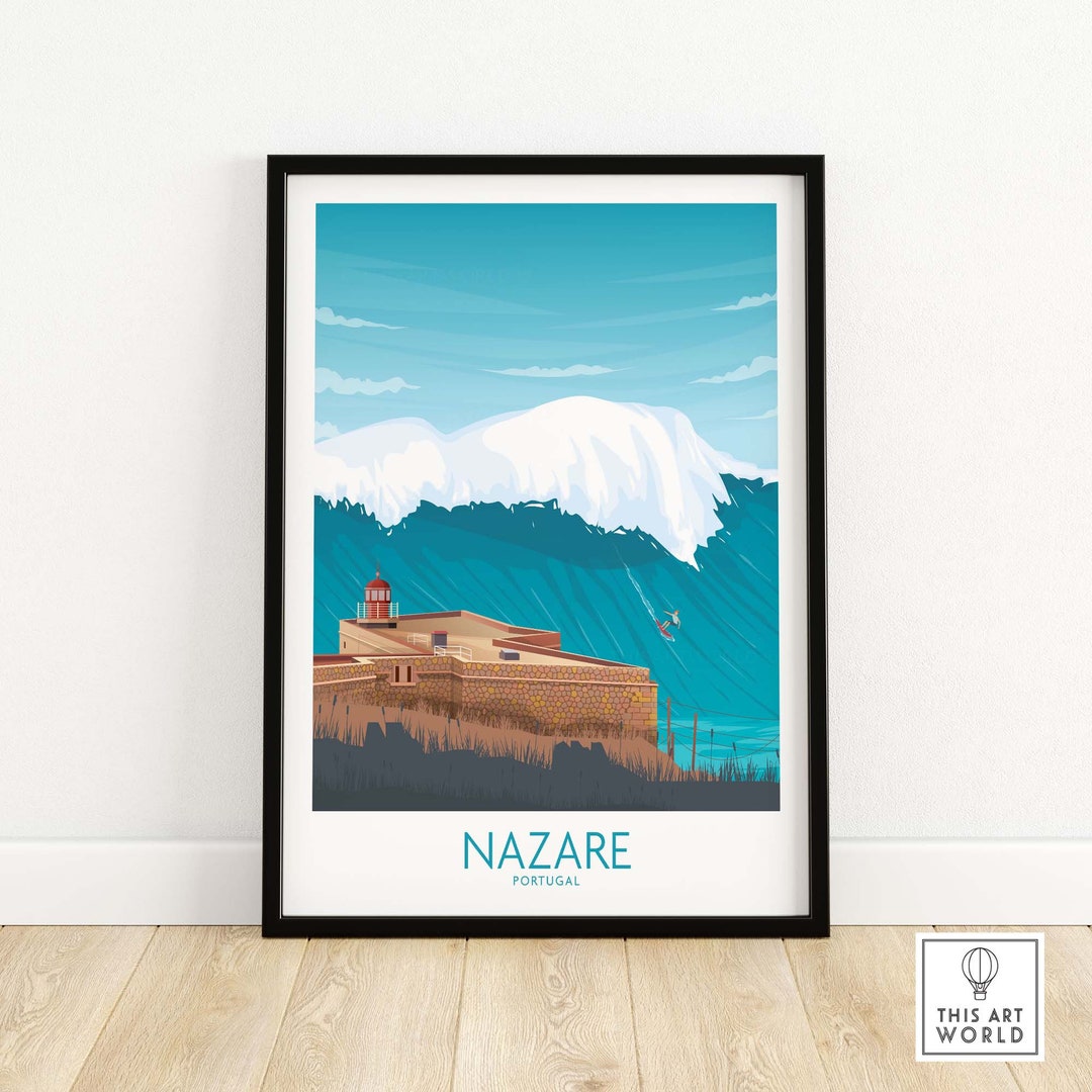 Nazare Wall Art Print Portugal Poster - Etsy