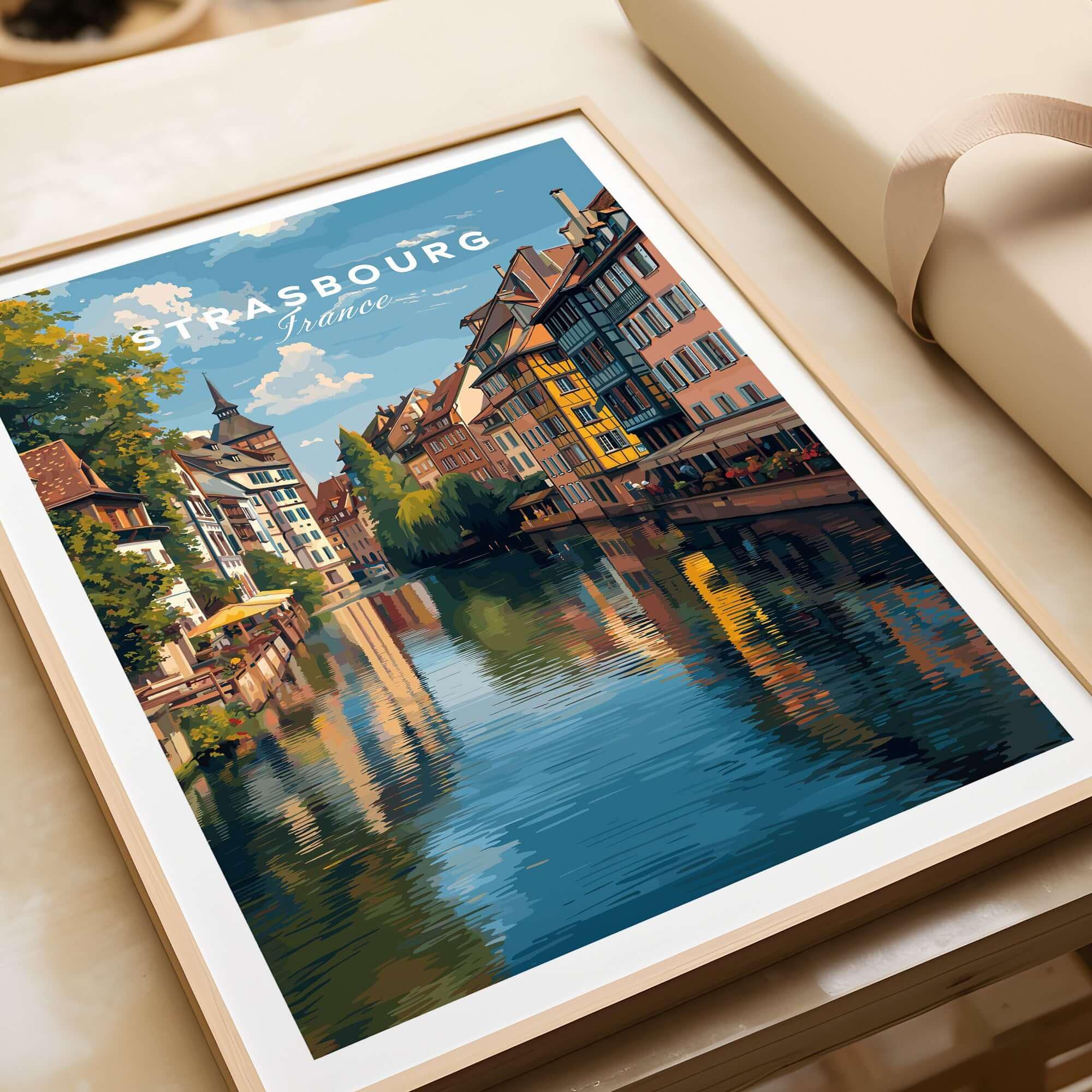 Strasbourg Print: France Wall Decor (framed or Unframed Options) - Etsy