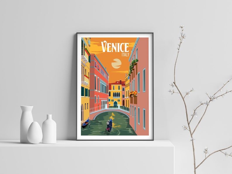 Venice Print Wall Art Poster Venice Poster Art Venice - Etsy