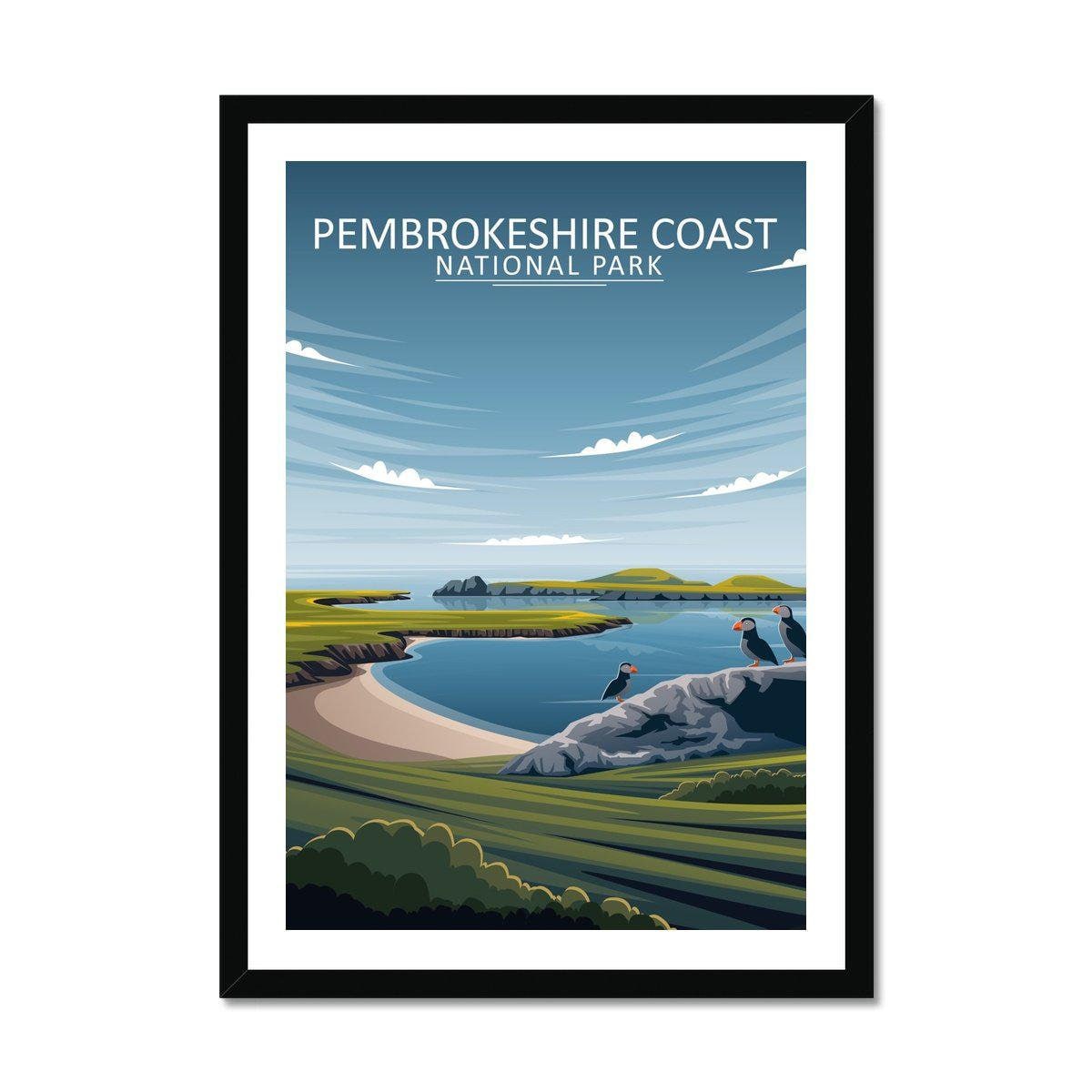 Pembrokeshire Coast Poster National Park Print UK Wales | Etsy UK