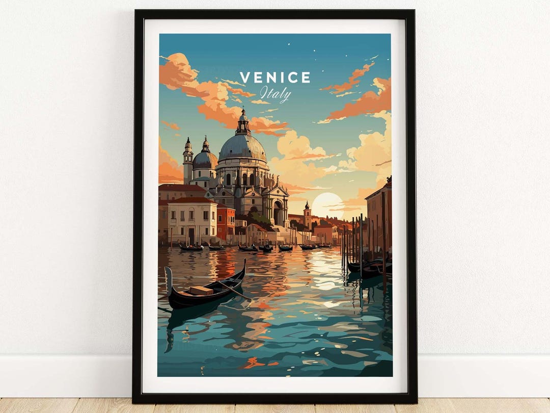 Venice Print | Italy Travel Poster | Birthday Present | Wedding Anniversary Gift | Italy Art ...