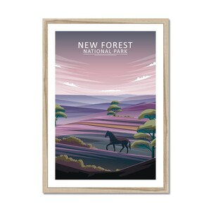 New Forest Poster National Park Print UK Travel Poster - Etsy