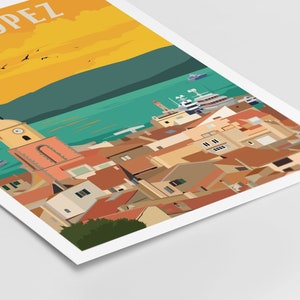 St Tropez Poster Print Saint Tropez Wall Art Côte | Etsy