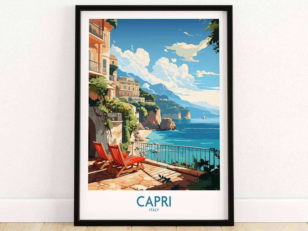 Capri Italy Wall Art Print Capri Travel Print Capri Poster Capri Art ...