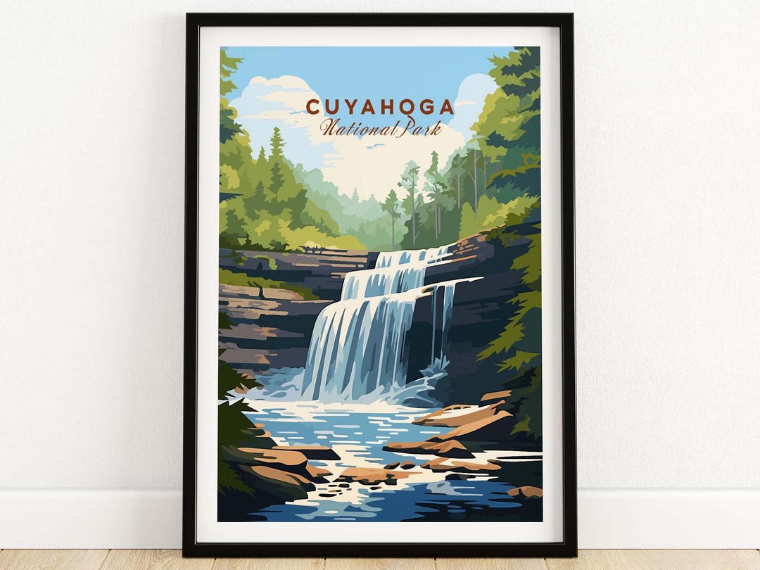 Cuyahoga Valley Poster National Park Art Print Travel Print | Home ...
