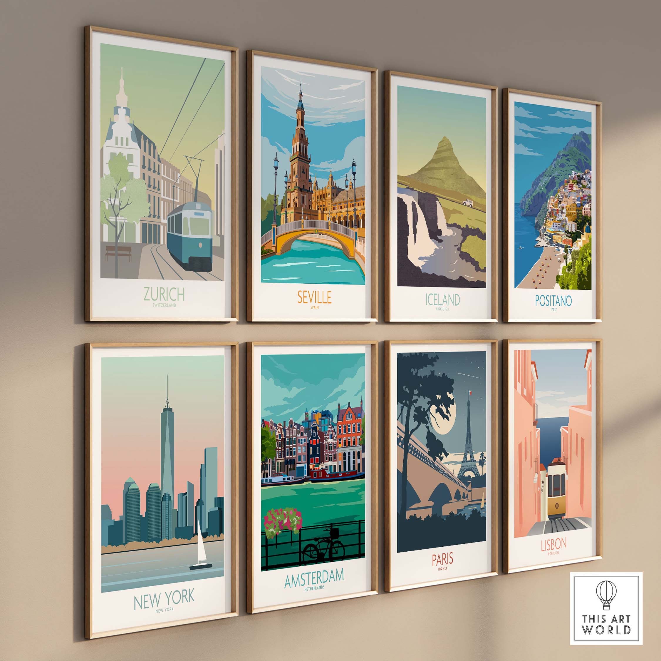 Zurich Print | Zurich Wall Art | Swiss Travel Poster | Zurich ...