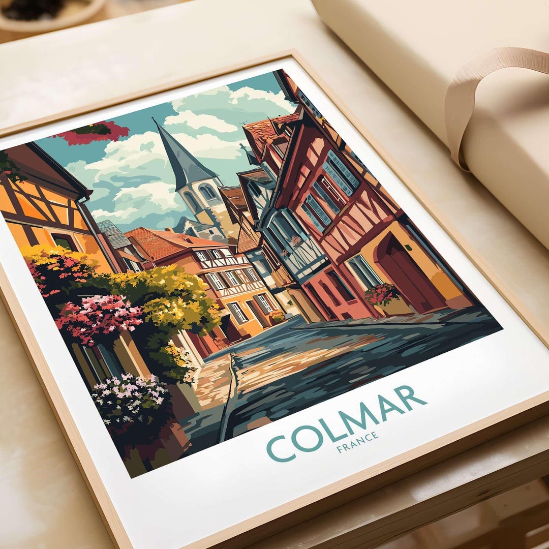 Colmar Wall Art Print Colmar Travel Print Wall Art Colmar Wall Hanging ...