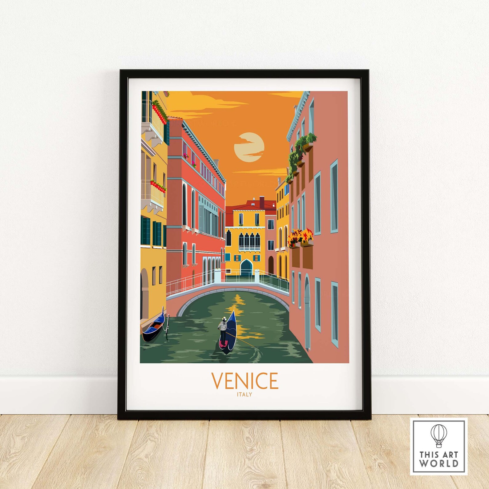 Venice Poster Italy Print Venice Wall Art Venice Gift - Etsy