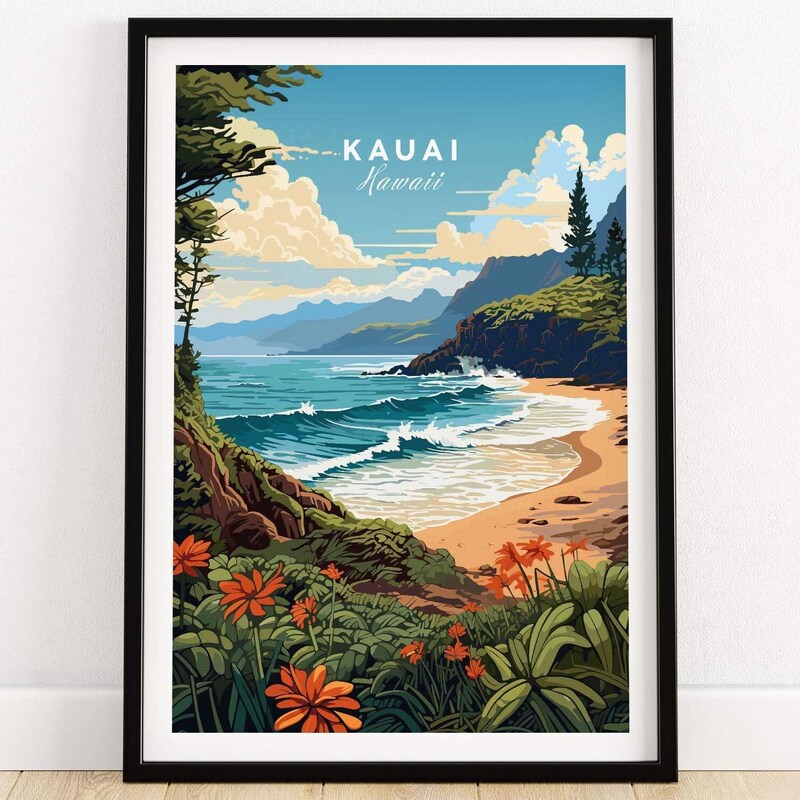 Travel Poster Hawaii - Etsy