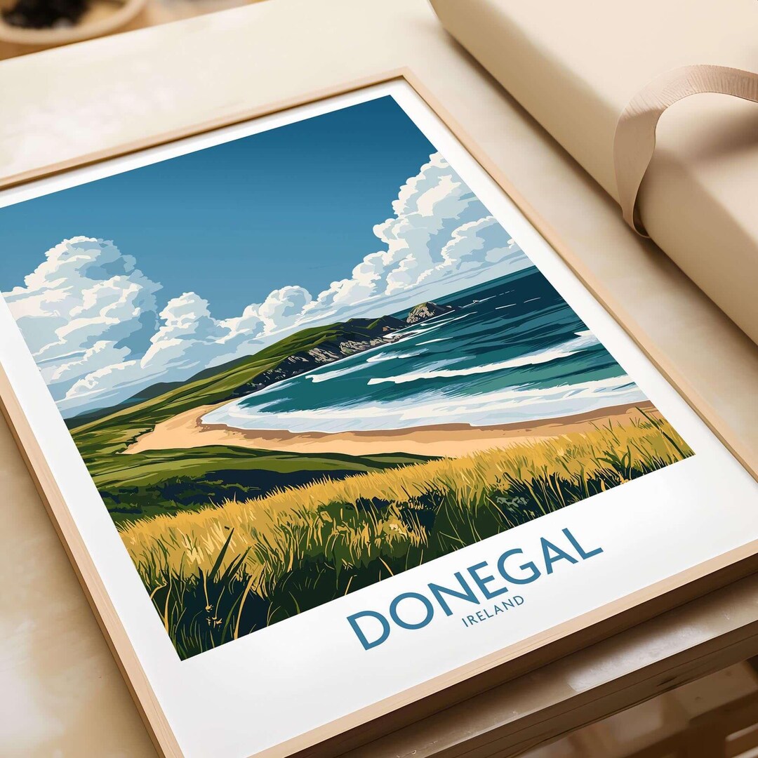 Donegal Wall Art: Ireland Travel Poster (river Eske Landscape) - Etsy